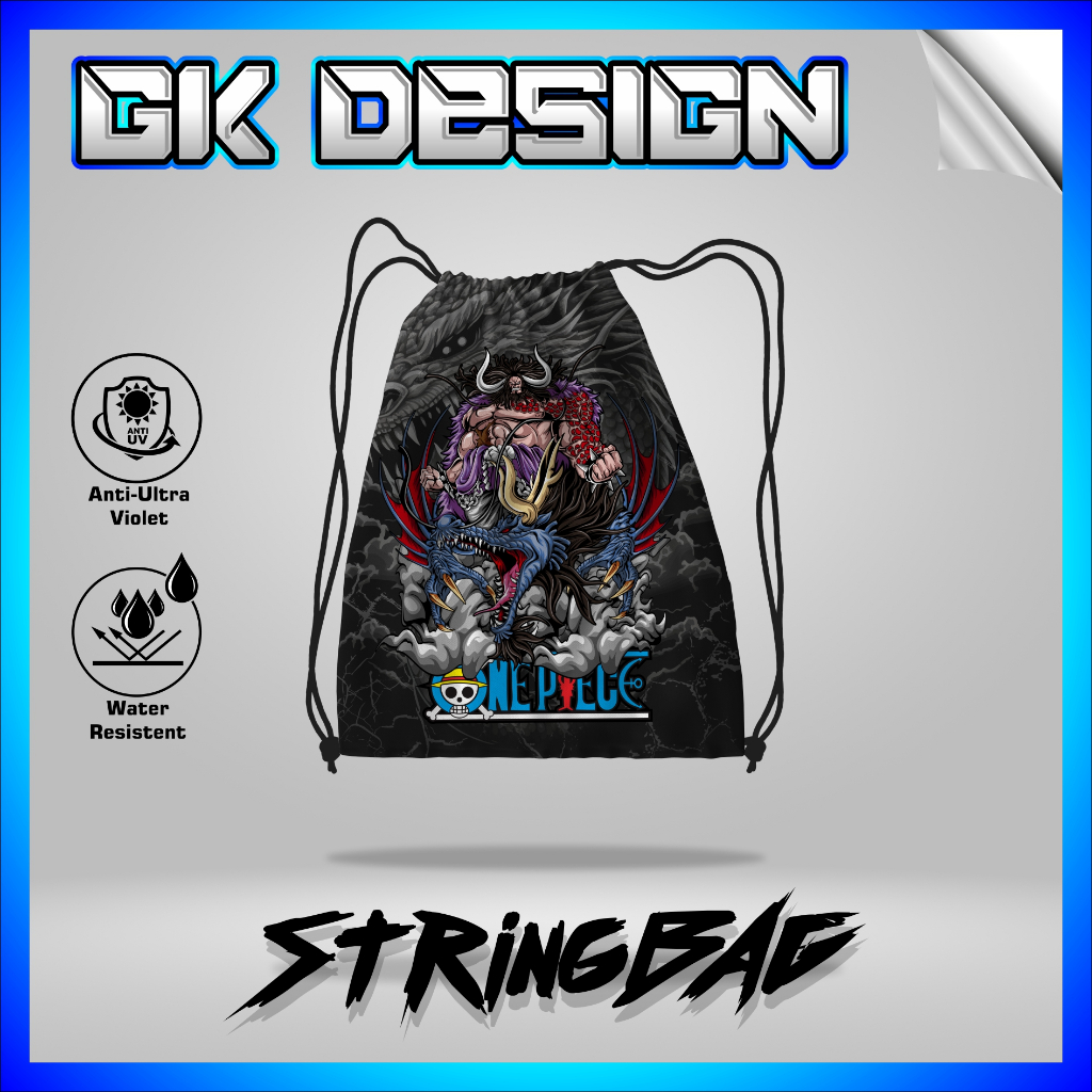 One Piece Series Drawstring Bag | Full Print String Bag Luffy Anime One ...