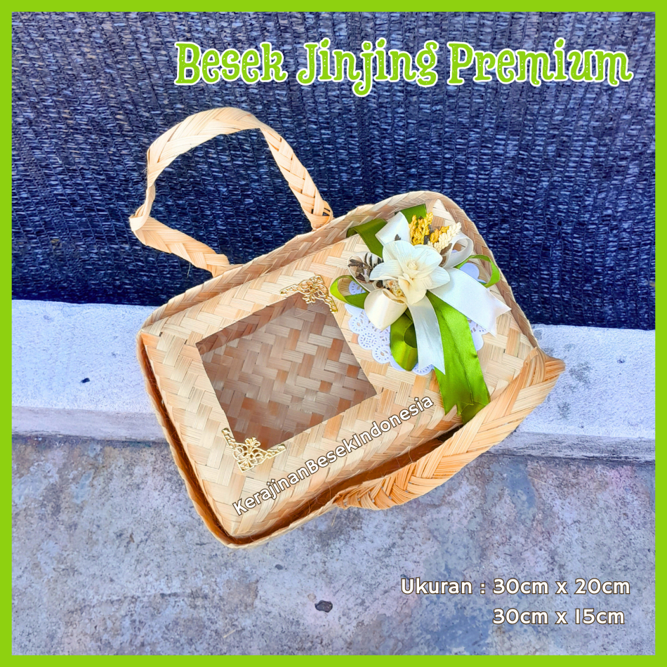 Besek WITHOUT CARRYING & WITH NATURAL MIKA CARRYING SPECIAL RIBBON ...