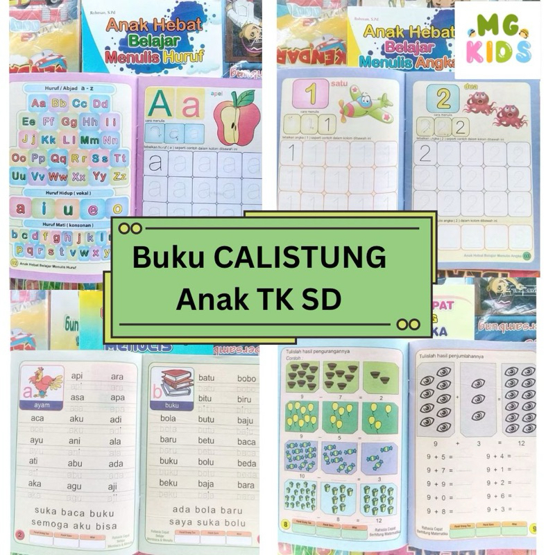 Great Children's Books Learning to Read Writing Counting Calistung for ...