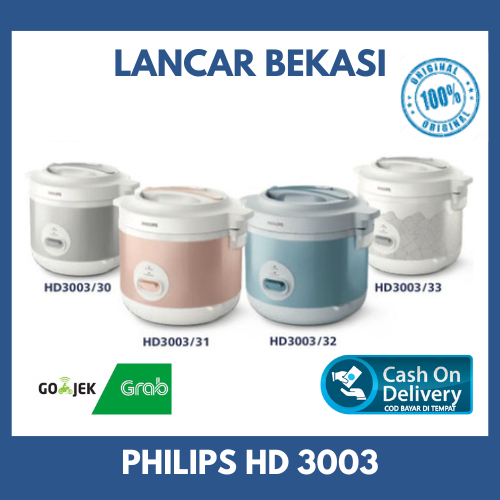 PHILIPS HD 3003 Minimalist Rice Cooker 1,8 Liter - Official Guarantee ...
