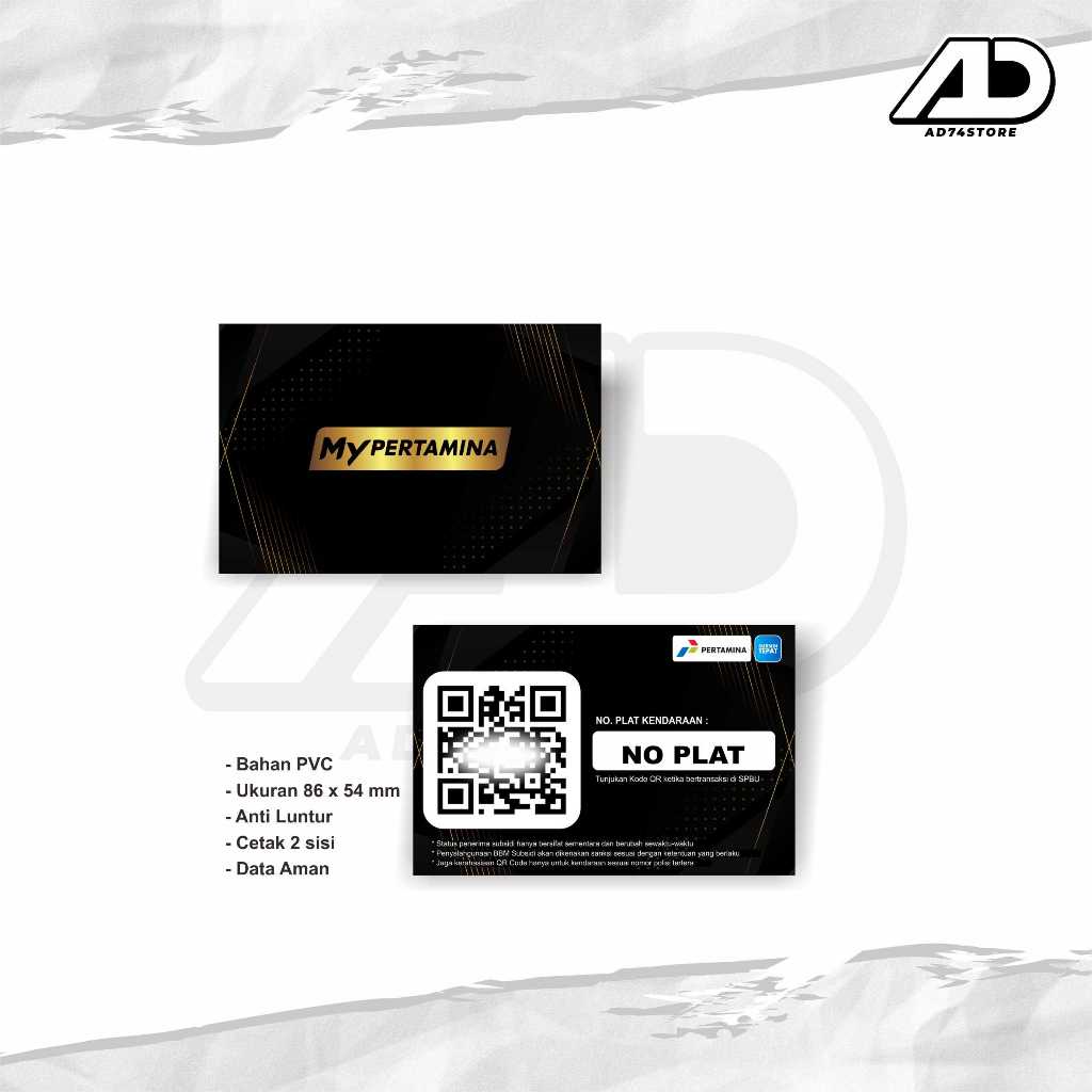 My PERTAMINA BARCODE CARD ID CARD | Shopee Malaysia