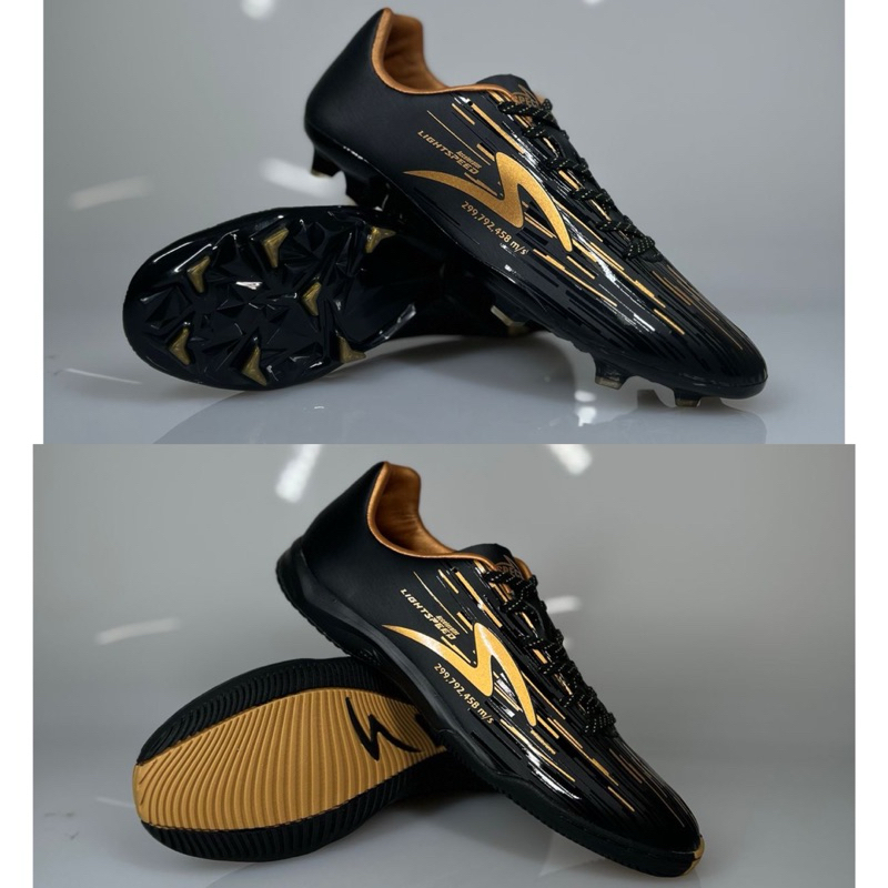 Specs LIGHTSPEED SHOES REBORN FG & IN (BLACK GOLD) | Shopee Malaysia