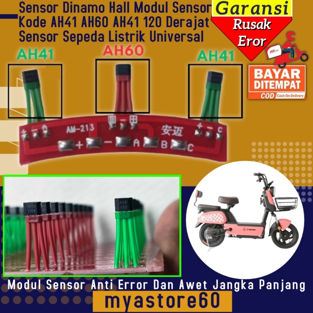 Dinamo Hall Sensor Sensor Module Code AH41 AH60 AH41 Angle 120 Degree ...