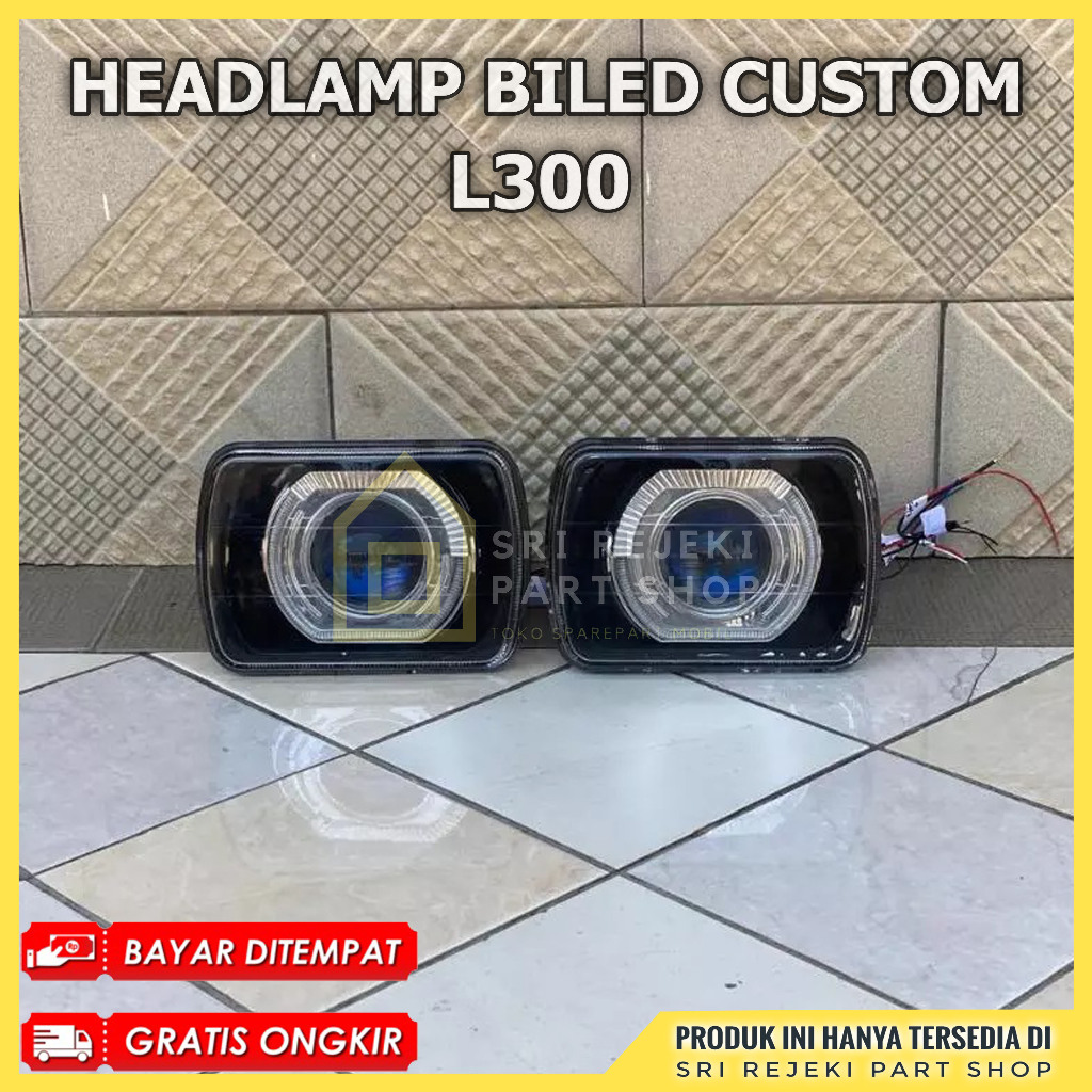 A PAIR of Head Lamps Headlights Headlights Headlights L300 Biled Lights ...