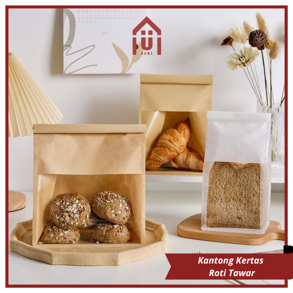 Uniso - FRESH BREAD PAPER BAG PAPER BAG TOAST BREAD ZIPLOCK PLASTIC ...