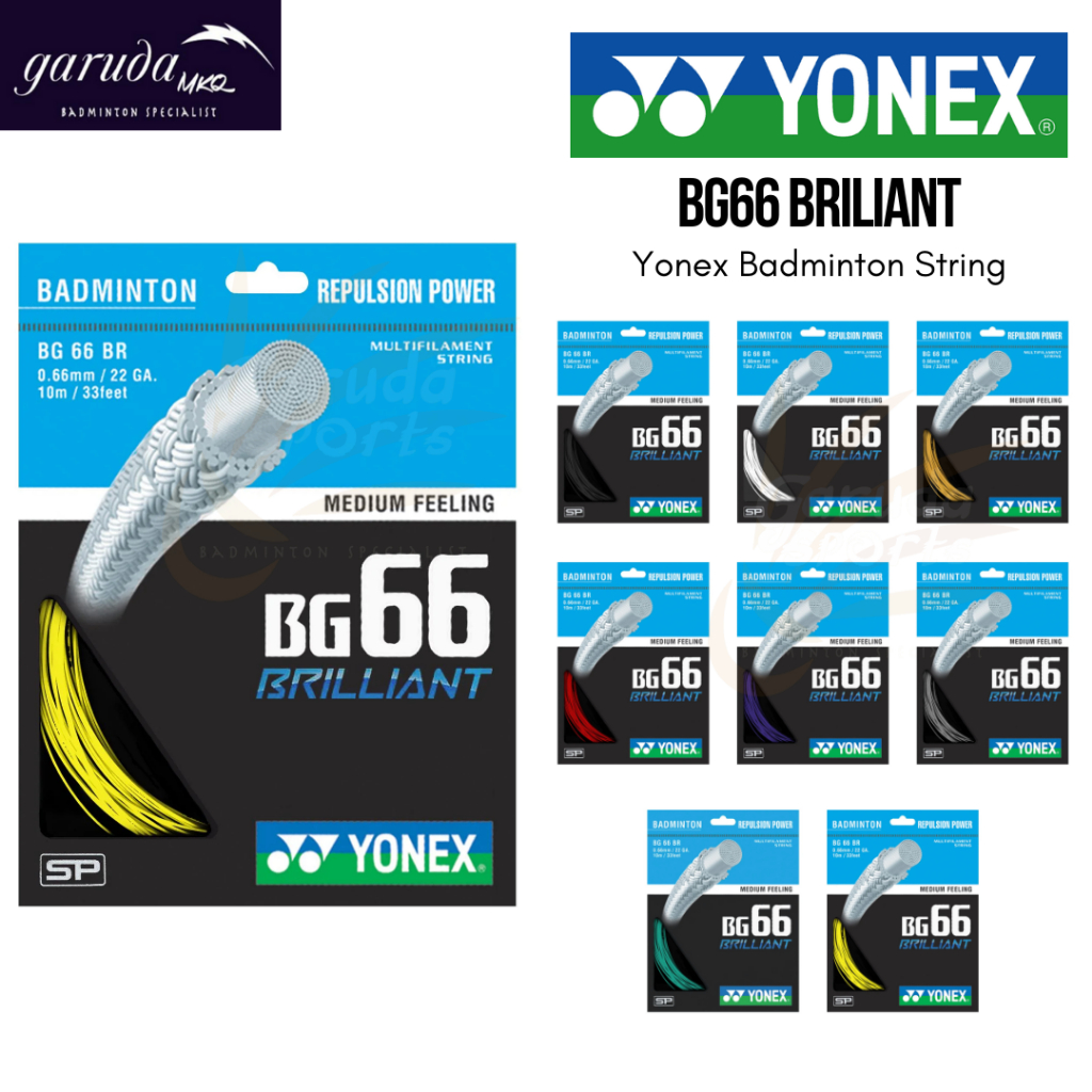 Brilliant Yonex BG66 Badminton strings Yonex BG 66 BR Badminton Strings ...