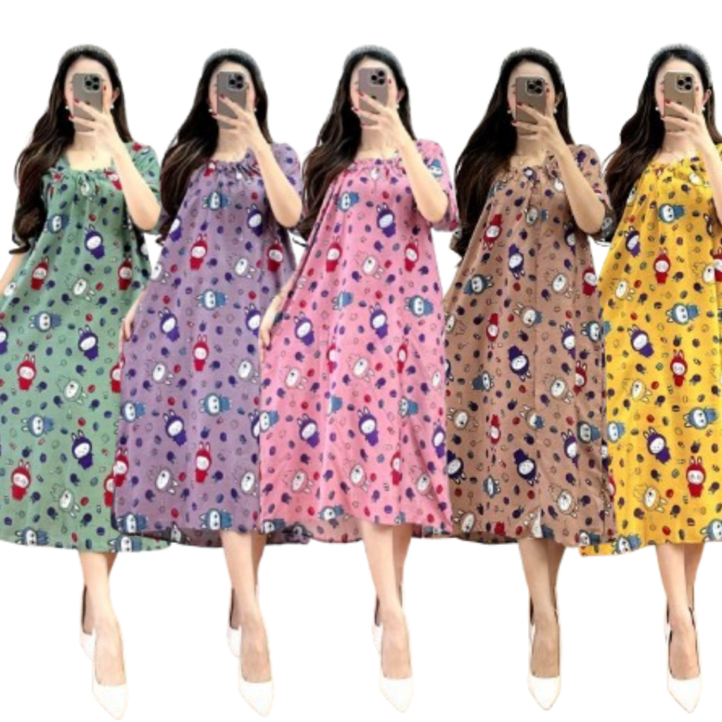 Fuji Labubu Daster Viral Latest Motifs | Shopee Malaysia