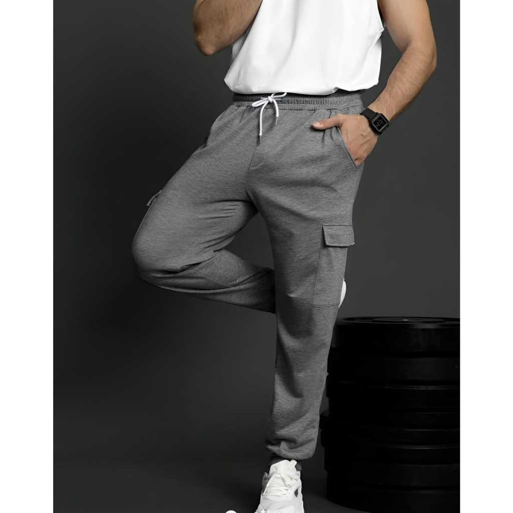 Men's Training Pants Long Cargo Pants Premium Jogger Pants | Shopee ...