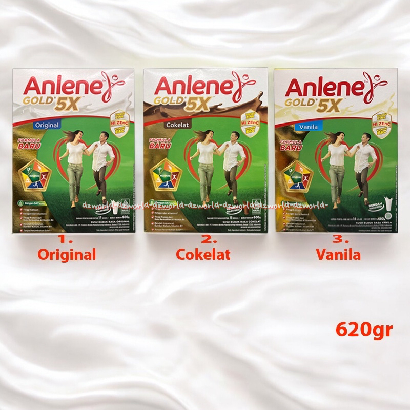Anlene Gold 5x 600gr Original Chocolate Vanilla Anline Milk High ...
