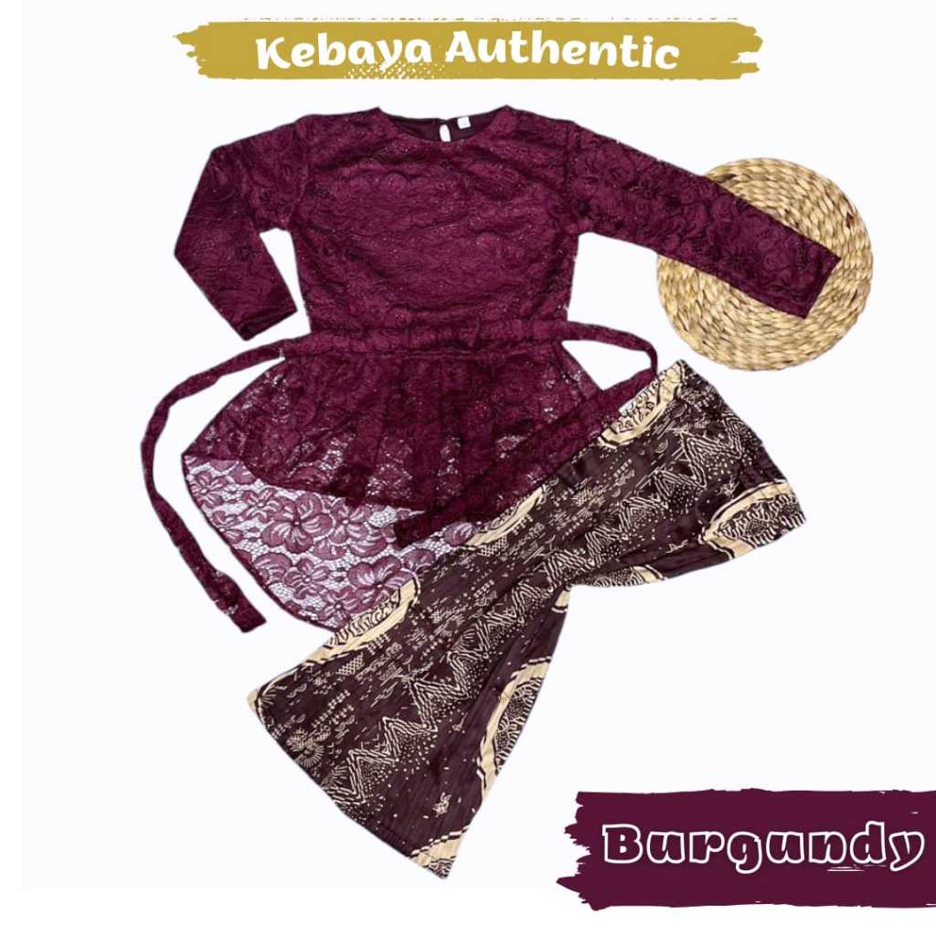 MODERN GIRLS' KEBAYA SET CLOTHES FULL FURING LONG SLEEVED PRISKET ...