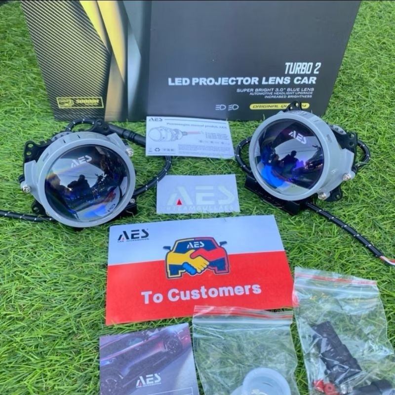 Biled AES GEN 2 set RGB 3 inch 55 Watt Cut Off FLAT Original AES BILED ...