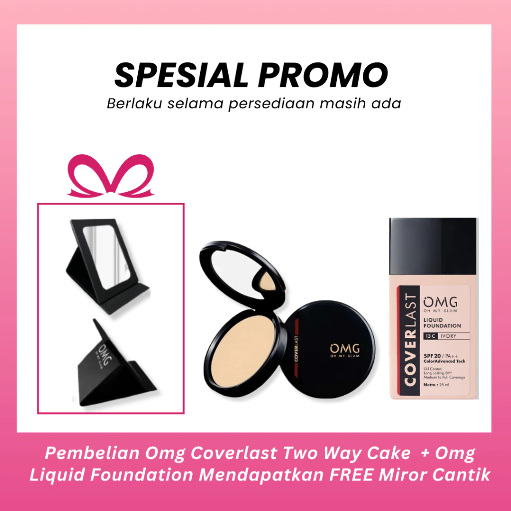 Arjuna PACKAGE OMG TWO WAY CAKE & OMG LIQUID FOUNDATION (BEDAK ...