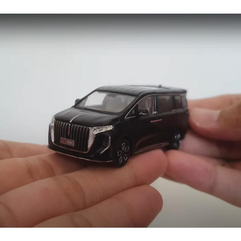Xcartoys T6-18 Hongqi HQ9 1/64 (FAW, HQ 9 HQ-9, Black, T6 18, Model, Real, Car, Van, Minivan ...