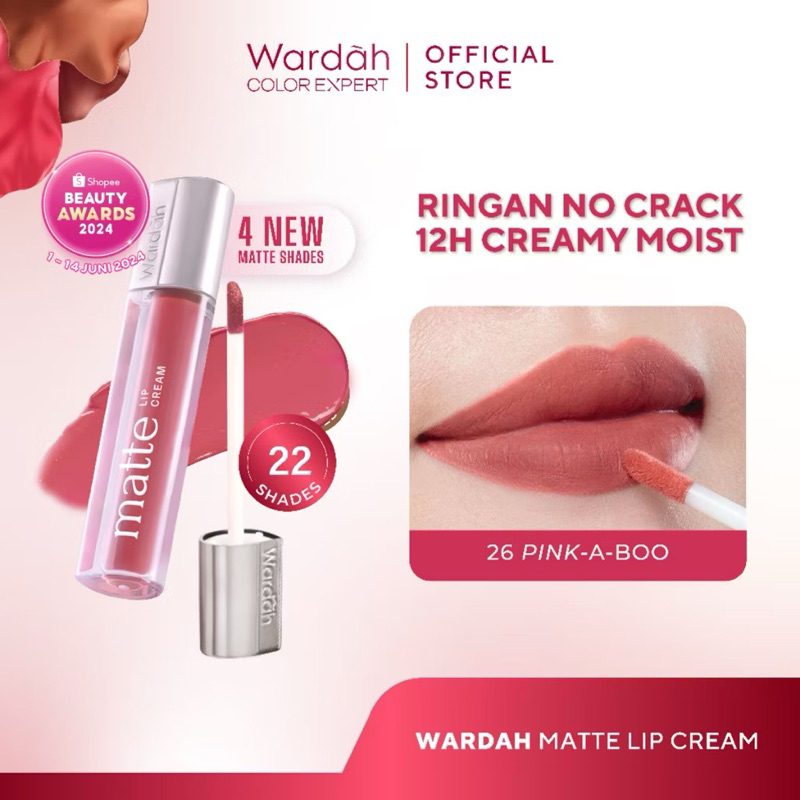 Wardah Exclusive Matte Lip Cream 4g | Shopee Malaysia