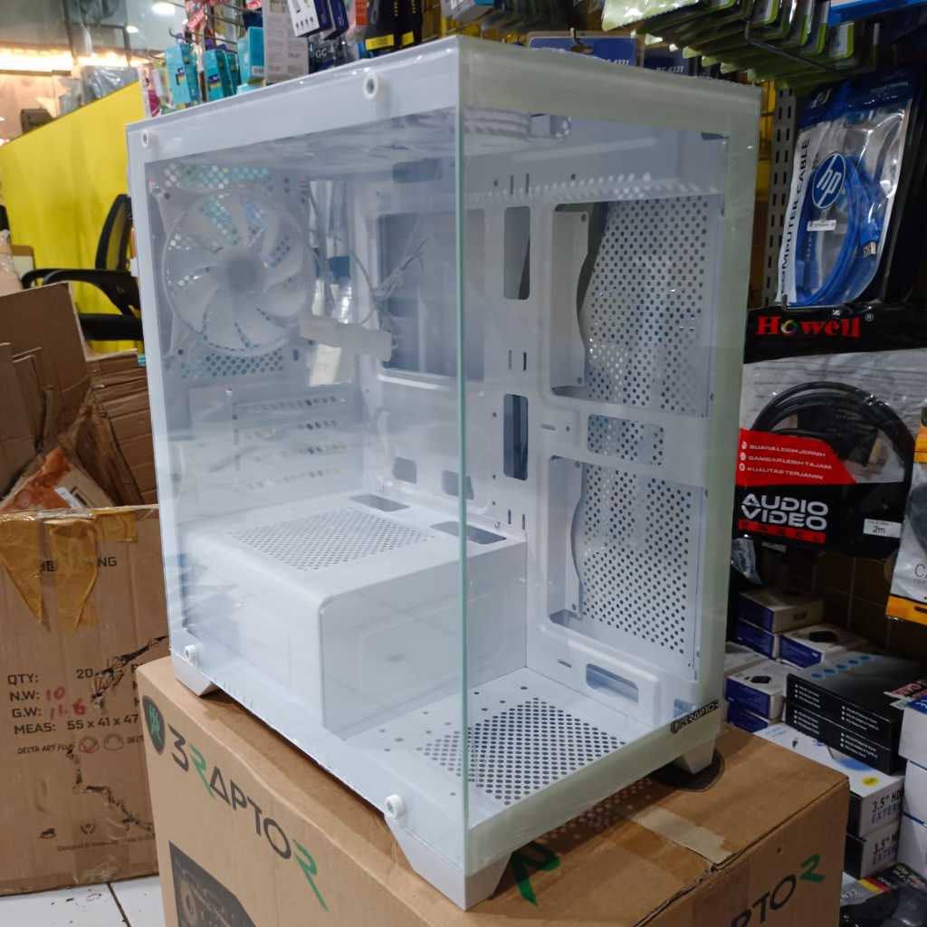 Raptor Aqua Zone M-ATX Computer Case Includes 3 RGB Fans | Shopee Malaysia