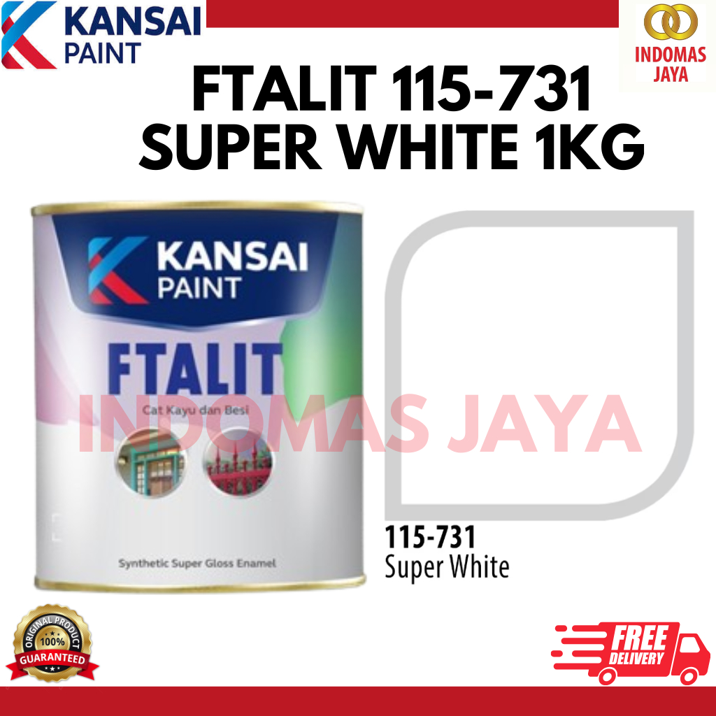 KAYU Ftalit Paint 115 - 731 SUPER WHITE 1 kg | Kansai Paint Wood and ...