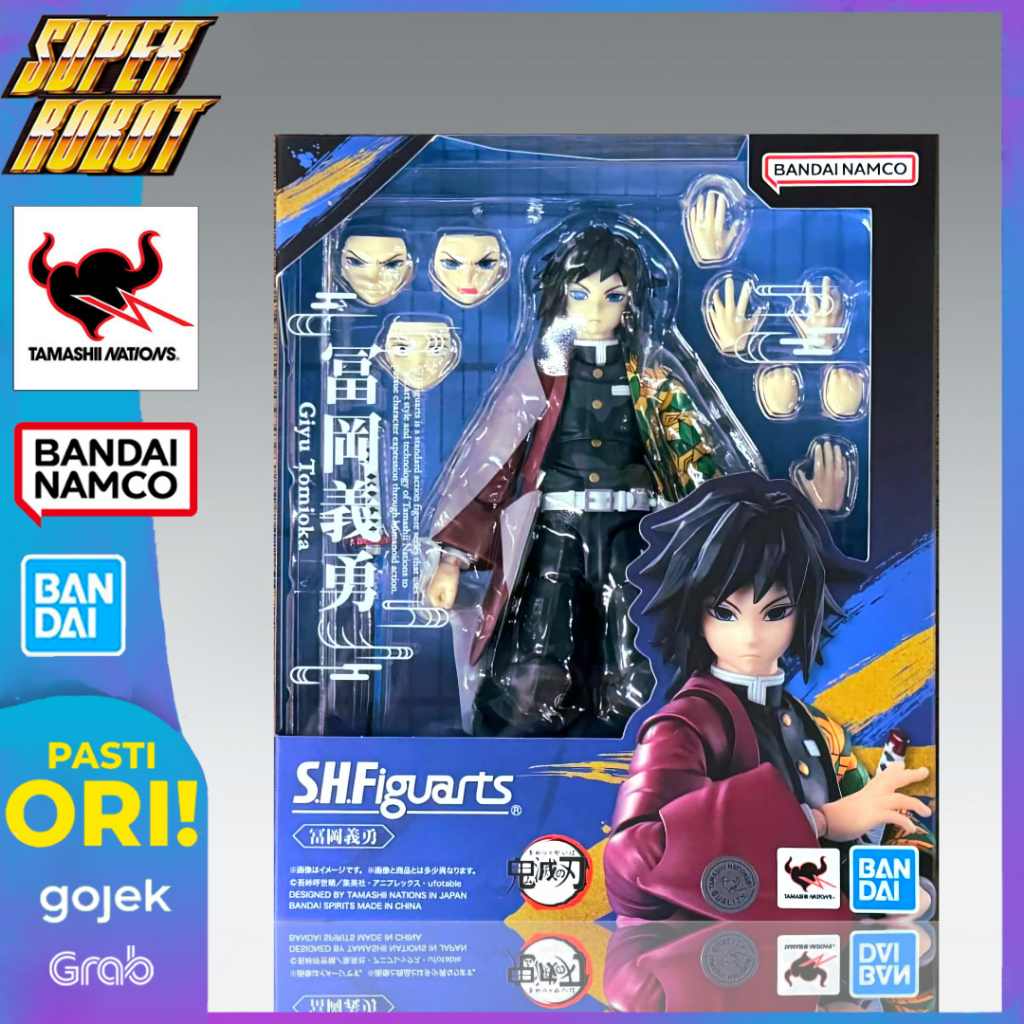 Bandai SHF Giyu Tomioka - Demon Slayer Kimetsu No Yaiba SHFiguarts ...