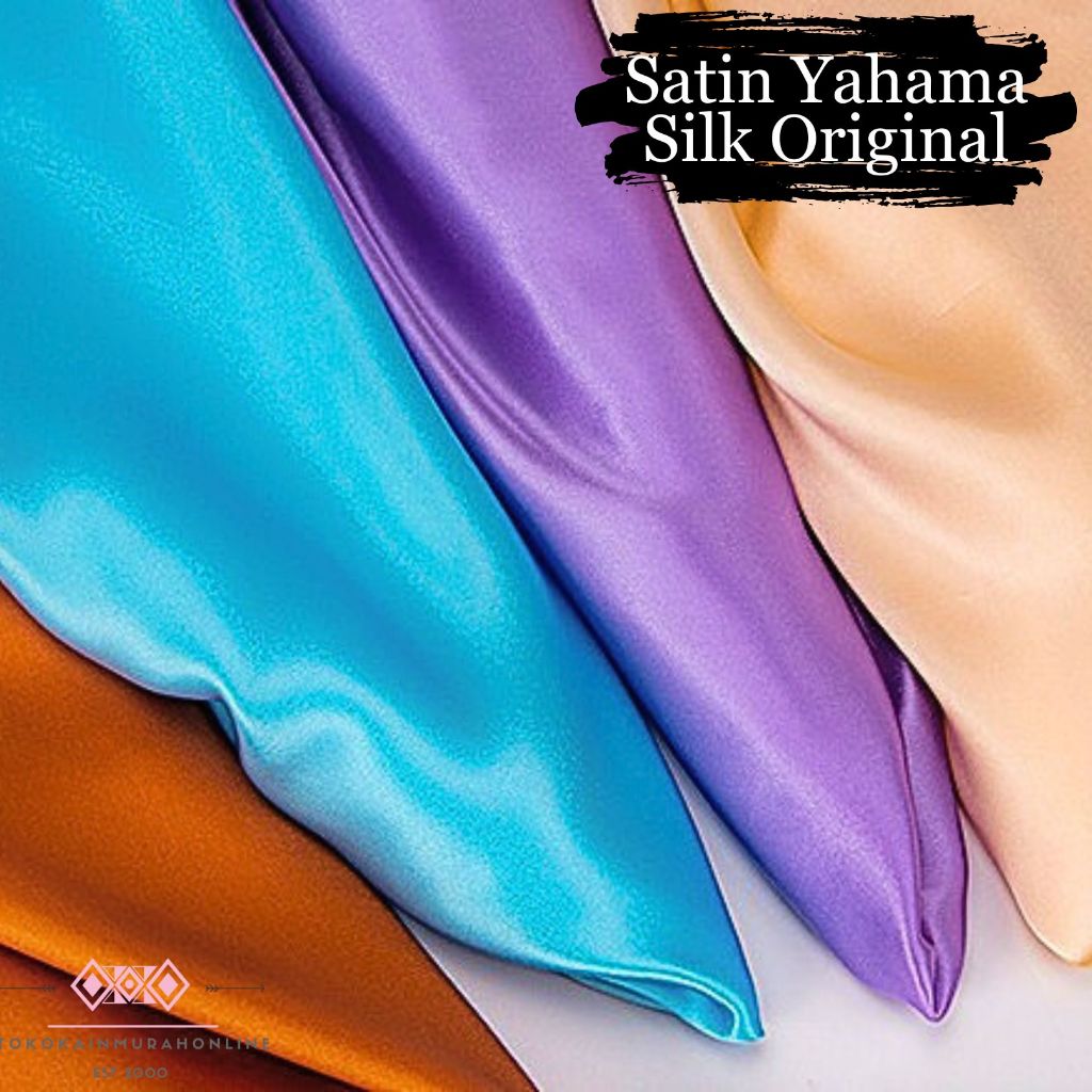 Original Korean Yahama Silk Satin Fabric 100% Premium Pure Silk ...