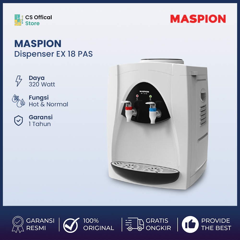 Maspion Water Dispenser EX-18 PAS Hot & Normal Water | Shopee Malaysia