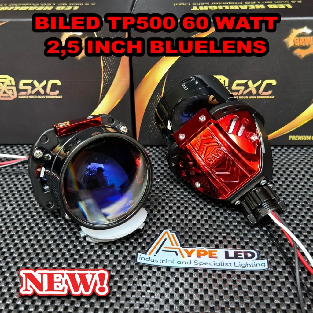 ORIGINAL BILED PROJECTOR 2.5 INCH BLUELENS PREMIUM SXC TP500 RED COVER ...