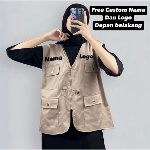 Nami Vest Casual Vest Embroidered Names and Logos for Men and Women ...