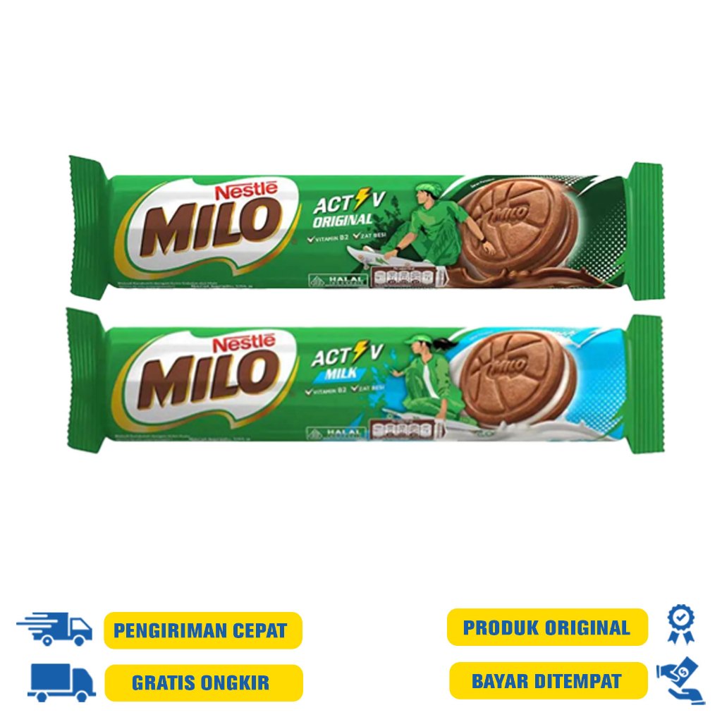 Milo Activ Biscuit sandwich 104gr - Milk | Original Original | Shopee ...