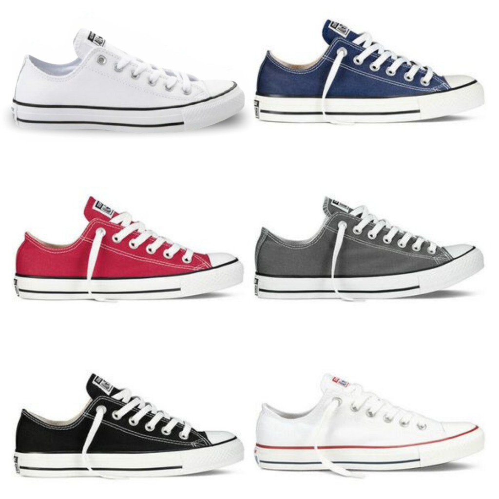 PUTIH HITAM Black and white low-strap converse all star short shoes for ...