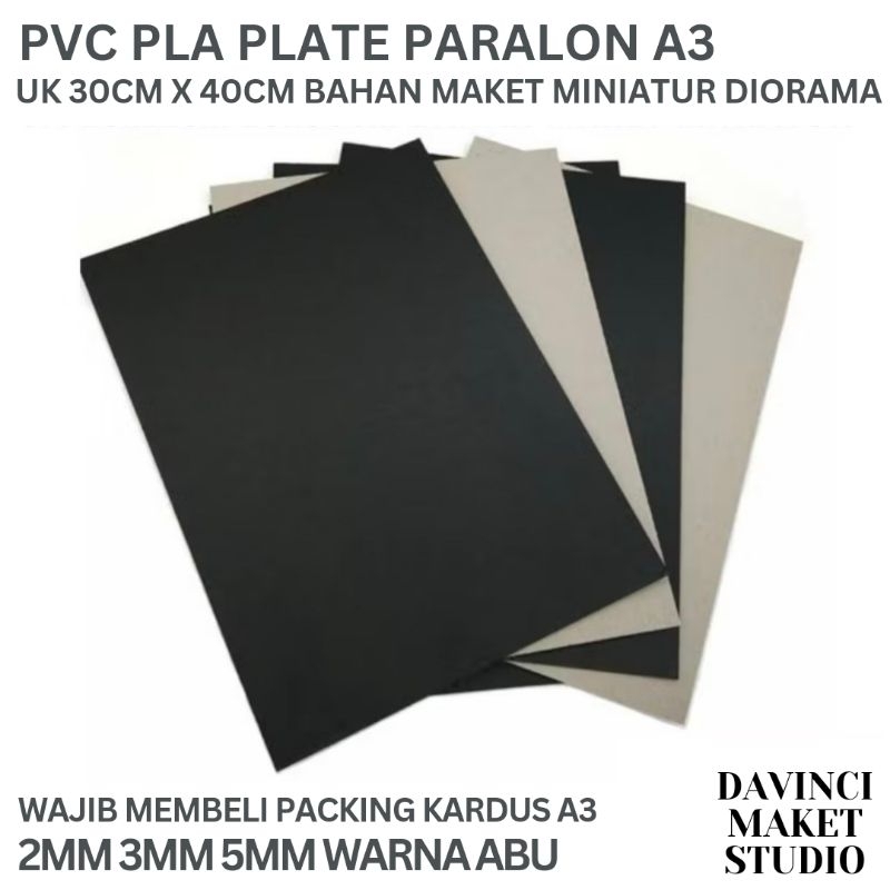 (A3) PVC PLA PLATE SHEET 2mm 3mm 5mm - PVC Paralon PLATE SHEET Model ...