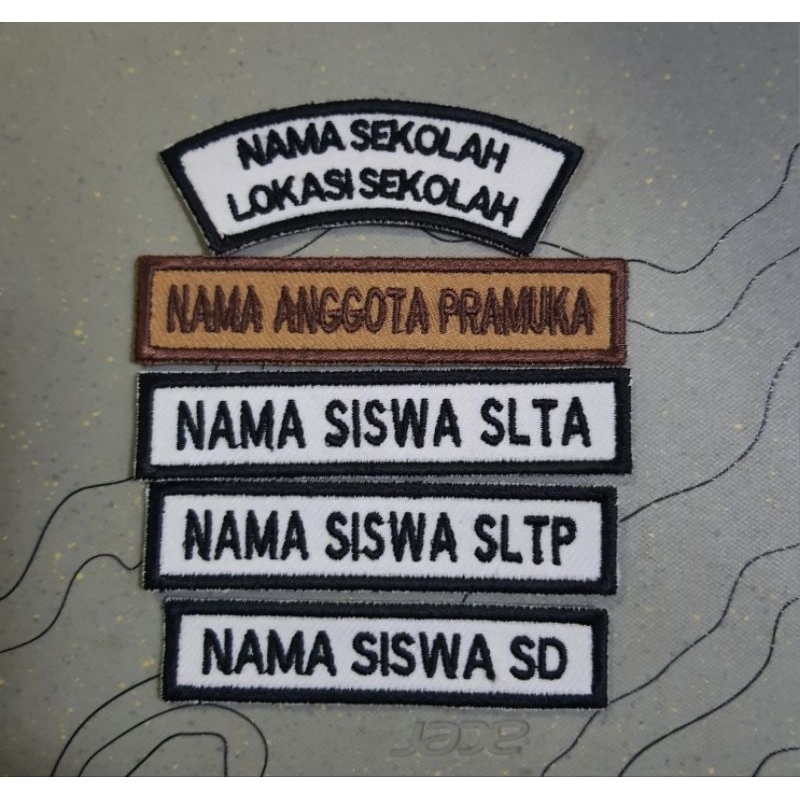 Embroidered Nameplates, Scouts and Locations | Shopee Malaysia