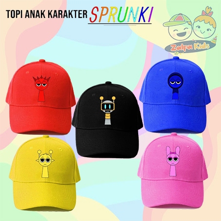 Children's HAT CHARACTER SPRUNKI INCREDIBOX CHILDREN'S BASEBALL HAT ...