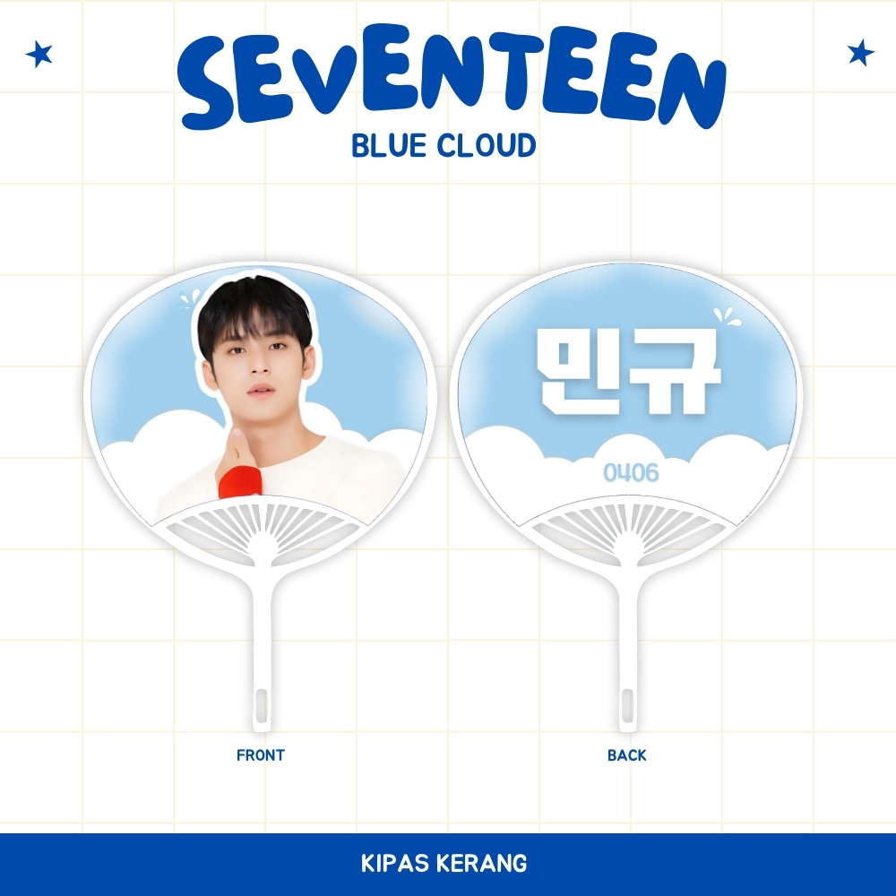 SEVENTEEN SHELL HAND FAN (PRICE FOR 1 PCS) UCHIWA FAN KPOP JPOP CARDS ...