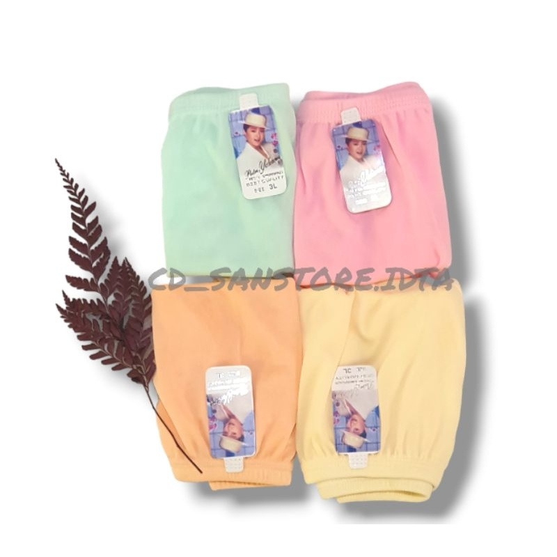 Women's hygt panties with plain motifs, sizes l, xl, 3l, 4l, 5l, 6l jumbo | Shopee Malaysia