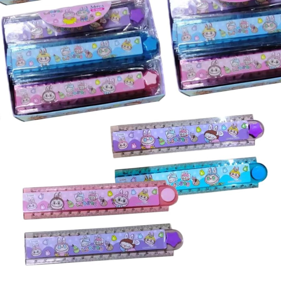 Labubu Folding Ruler Stationery 30 cm - Retail 1 pcs D-0242 | Shopee ...