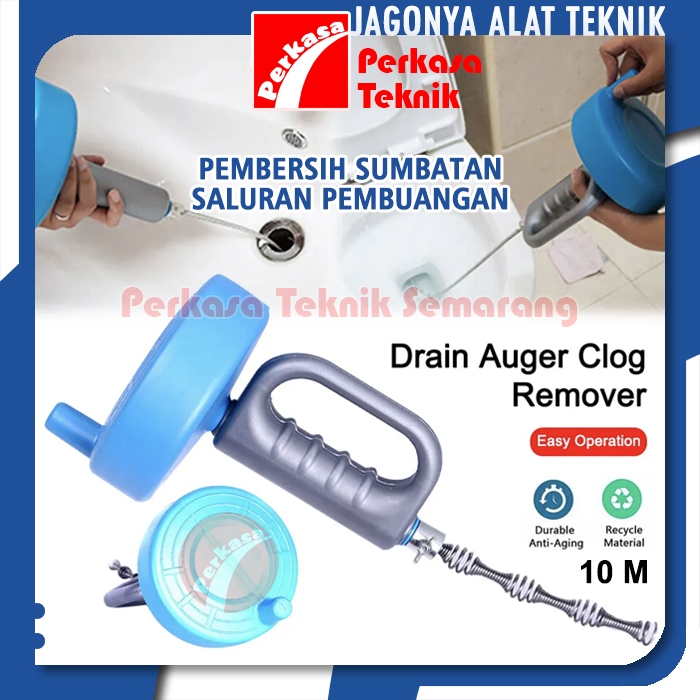Saltbox Clogged Drain Cleaning Tool 10M Pipe Cleaner Drain Auger ...