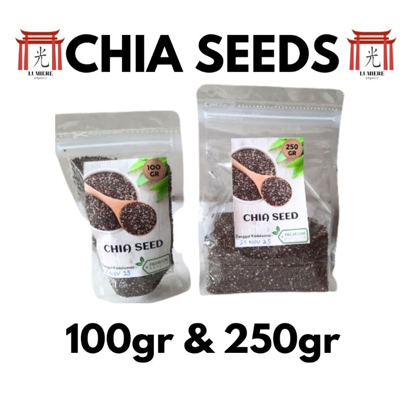 Chia Seeds Super Food in 100gram and 250gram packages, Healthy Food ...