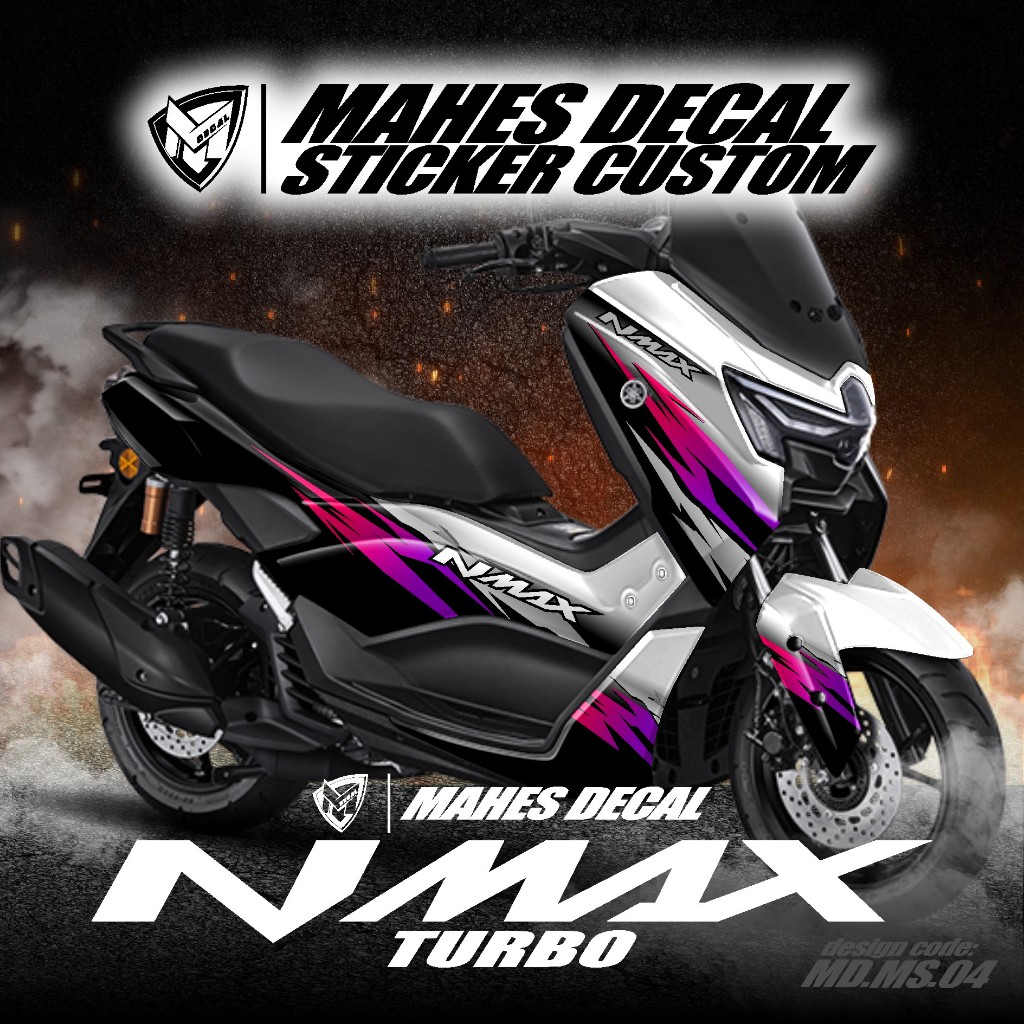 Yamaha Nmax Turbo Decal Sticker - NEW 2024 Nmax Sticker Full Body ...