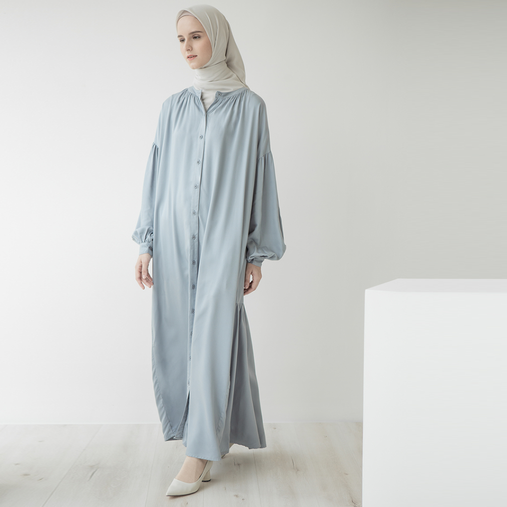 HITAM Avana by Aska Label - Women's Gamis, long sleeve women's dress, premium rayon material ...