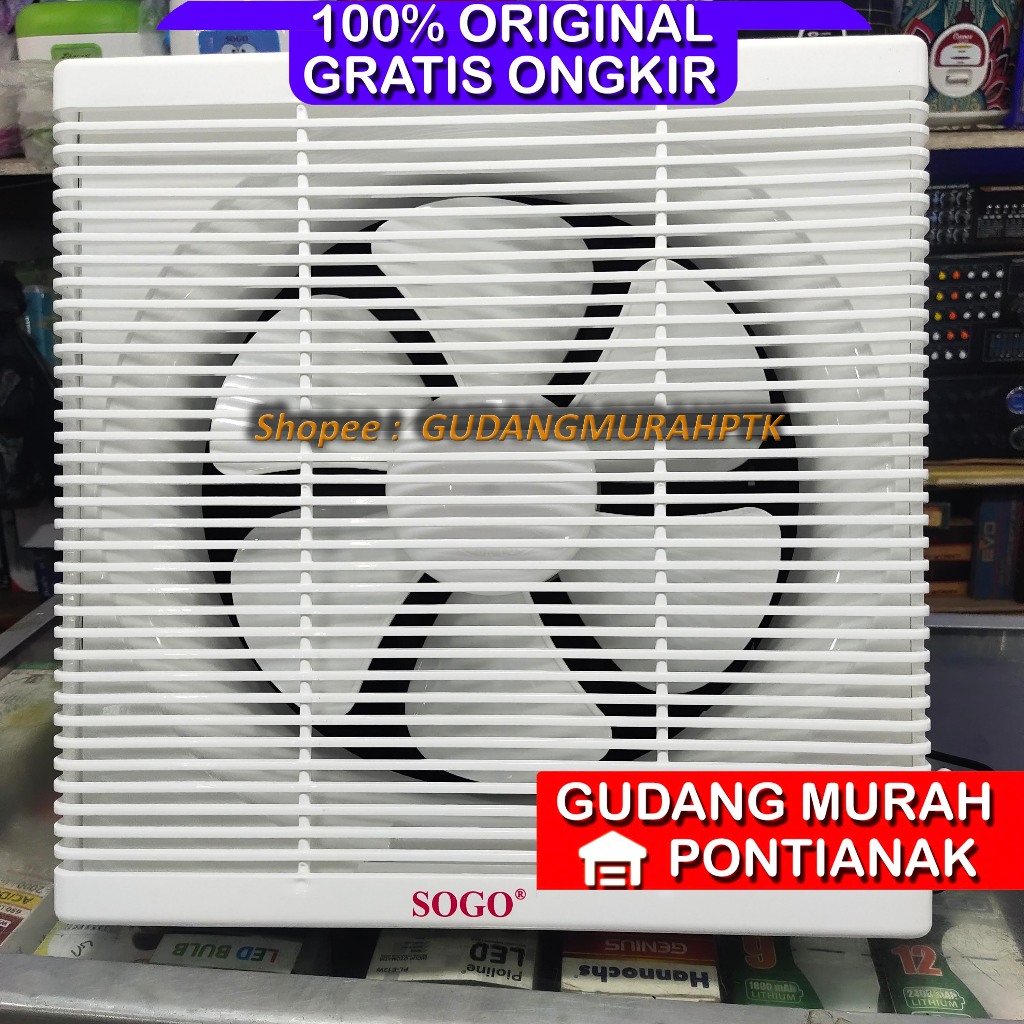 Exhaust Fan Hexos Wall Fan 12 Inch 2 WAY Wind Push Suction SG 1277 Anti ...