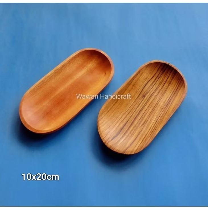 KAYU Wooden plate/serving plate/sushi plate/cake bread plate/fruit/oval ...