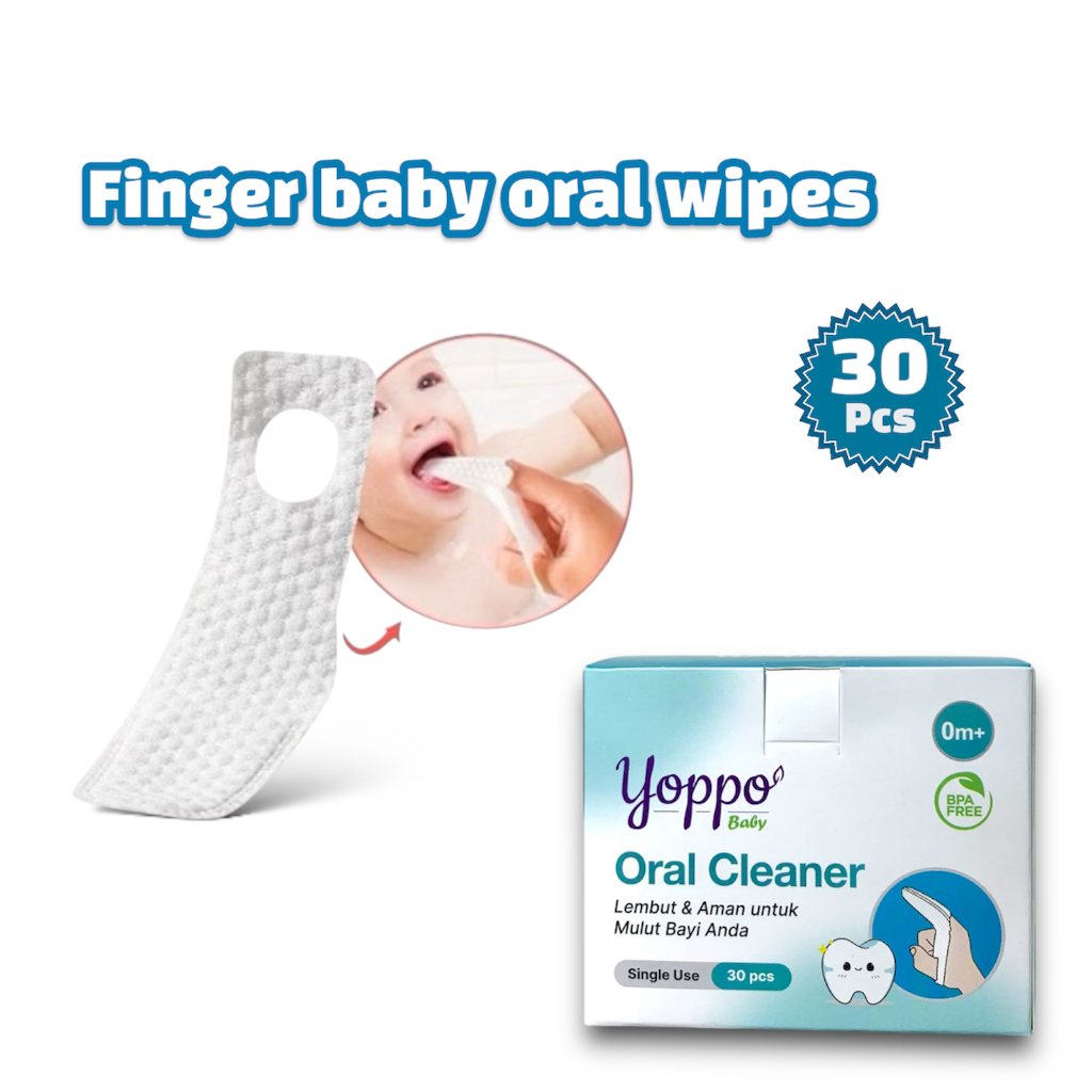 Oral Cleaner Finger Wipes Baby Mouth Teeth Tongue Cleaner Finger model ...