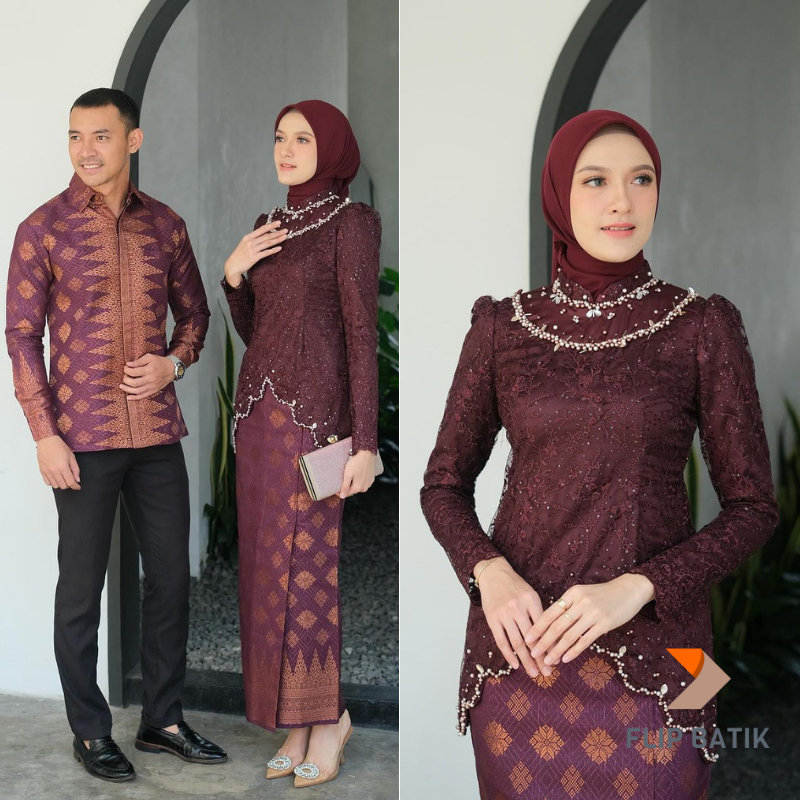 Modern Couple Kebaya Batik SERA Graduation Kebaya Engagement Proposal ...