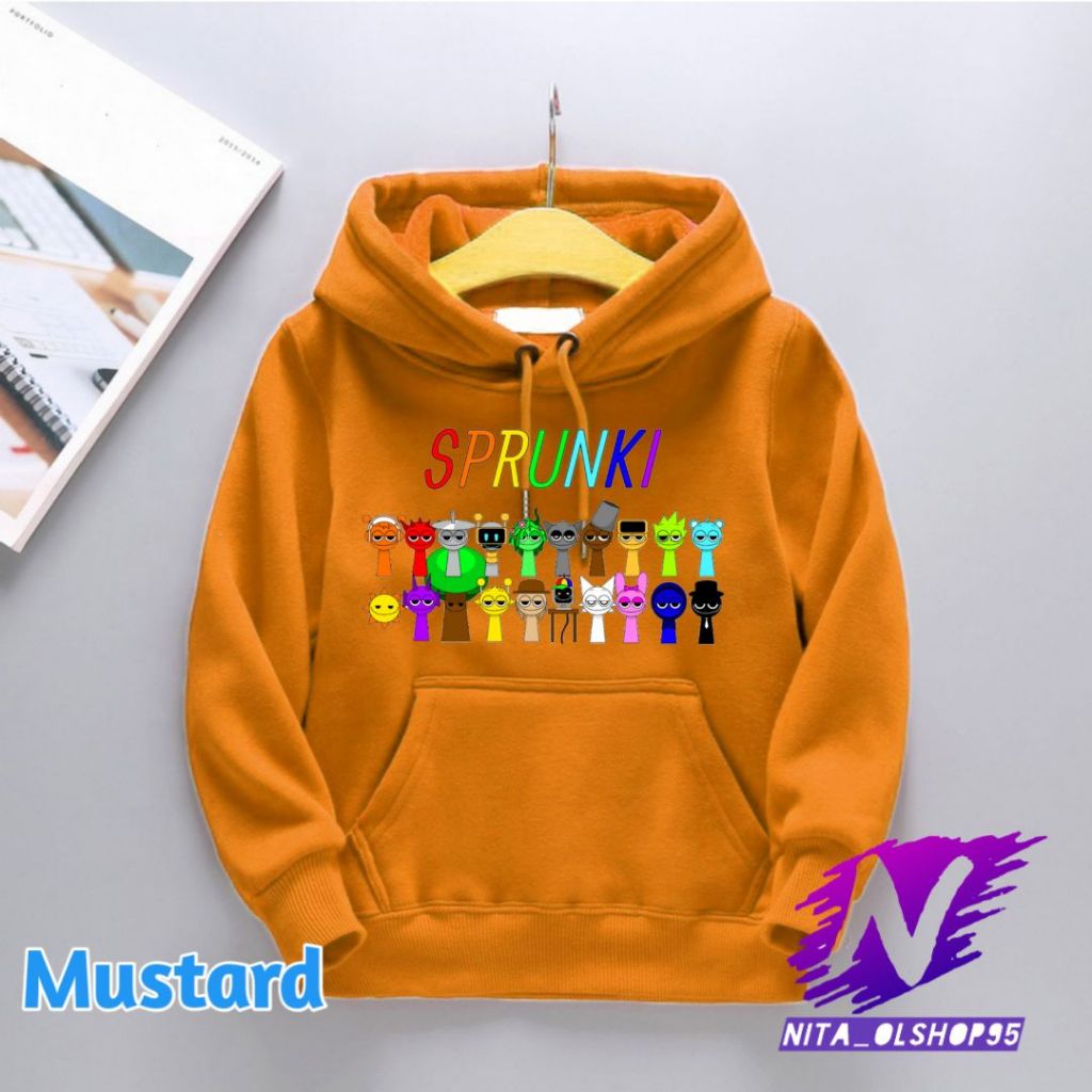 Children's sprunki sweater, incredibox sprunki children's hoodie ...