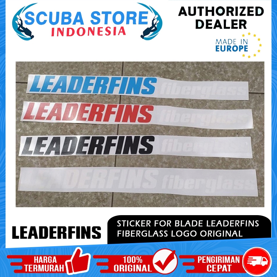 Sticker For Blade Long Fin Leaderfins Fiberglass Logo Sticker 1 Pair ...