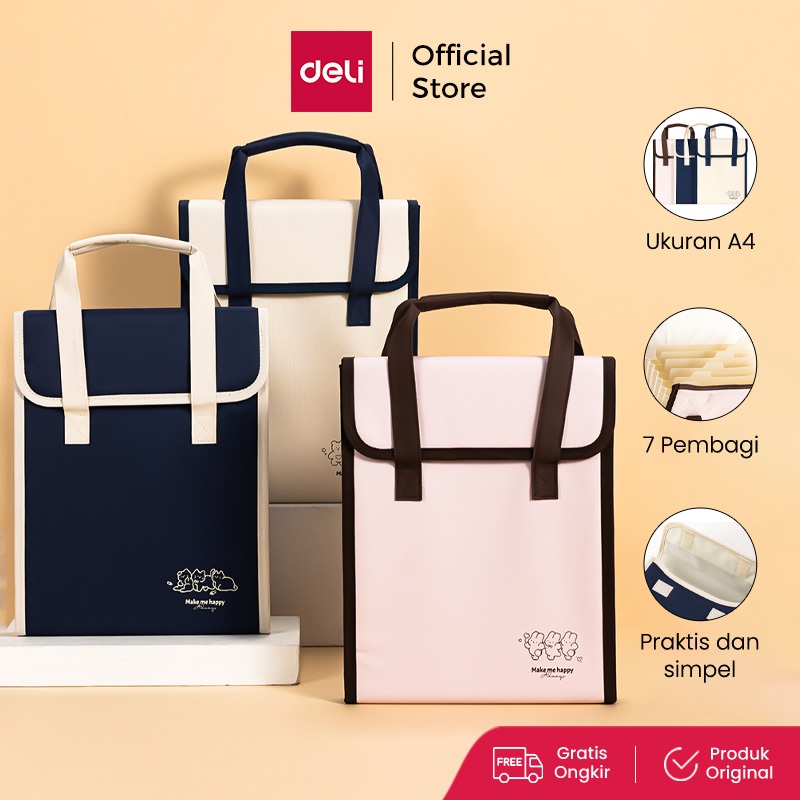 Deli Harmonica Folder / Expanding File A4 7 Free Dividers Index Tab P51 ...