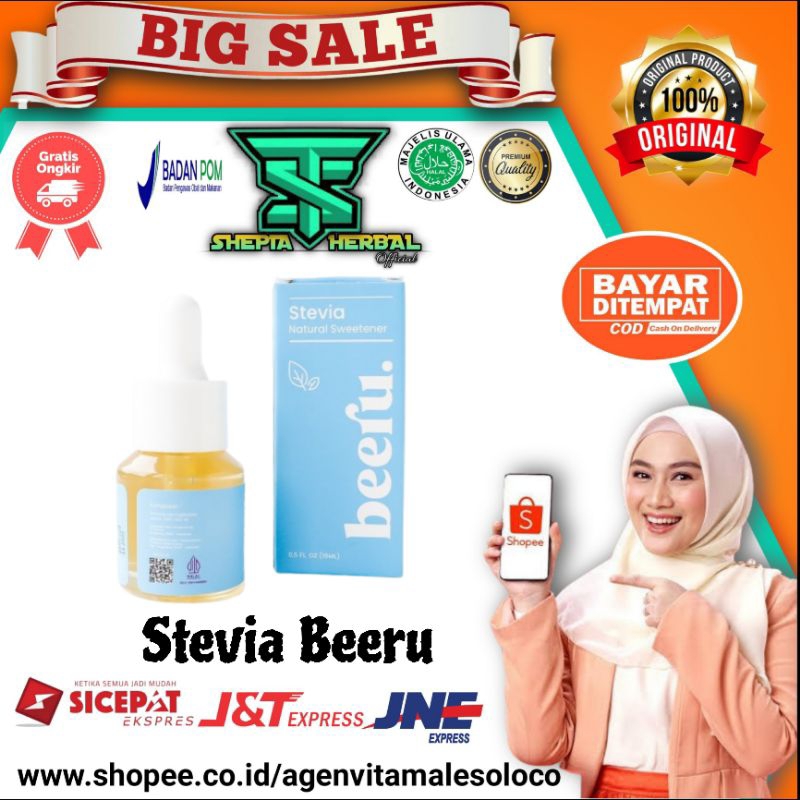 Original Beeru Stevia Natural Sweetener - 15mL | Shopee Malaysia