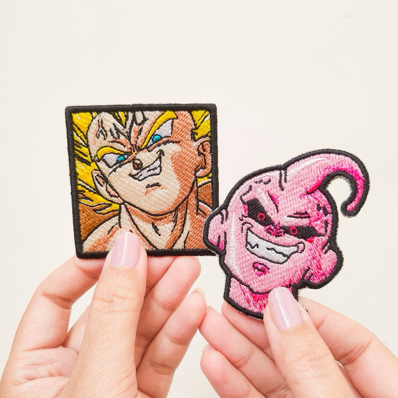 Dragon BALL PATCH EMBROIDERY / VEGETA BOO CHARACTER VILLAIN BADGE ...