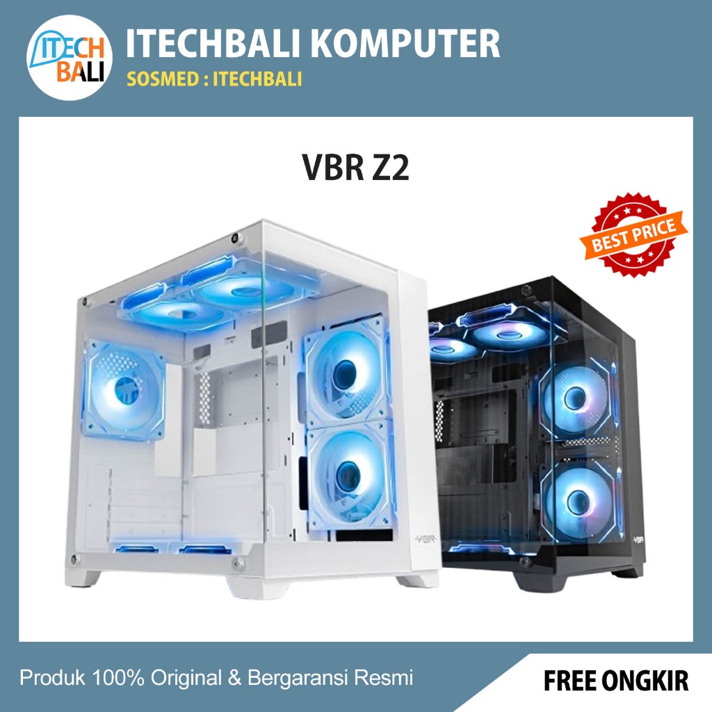 Casing VBR Z2 M-ATX Dual Chamber | ITECHBALI | Shopee Malaysia