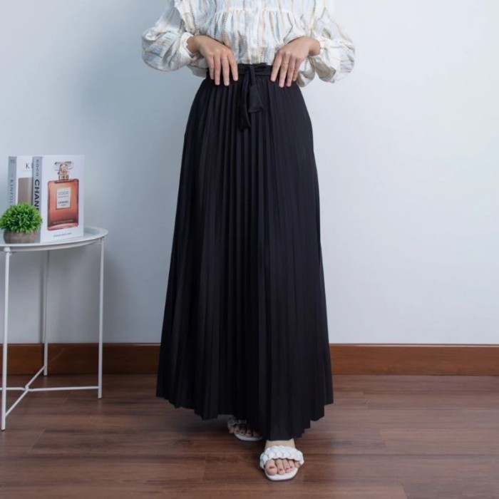 Women's SKIRT PLISKET STRAP MATERIAL KOSHIBO CREPE ORIGINAL THICK ...