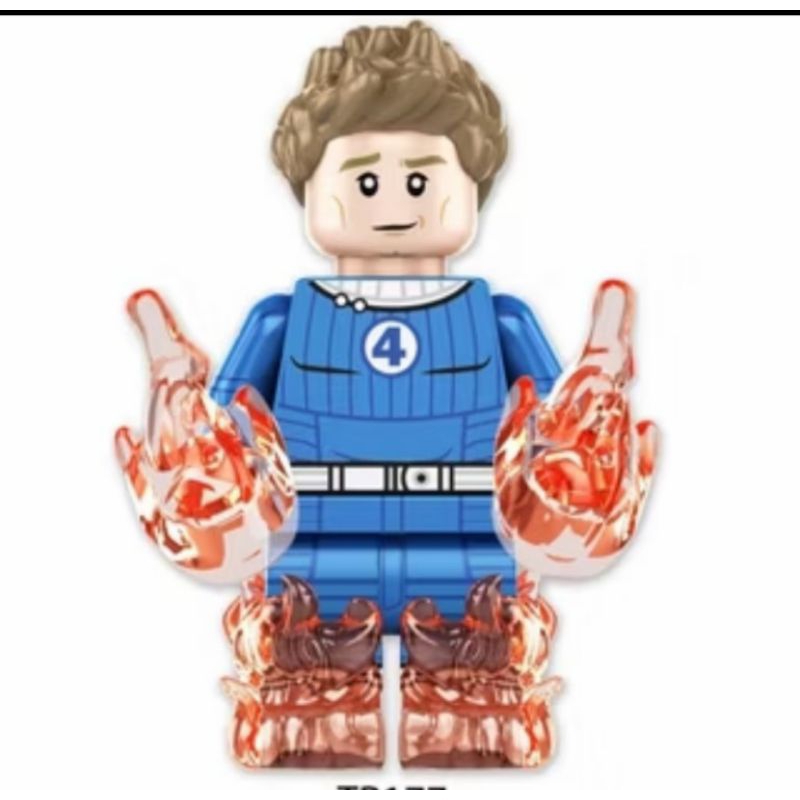 Figure fantastic four figure human torch jonny storm man fire figure ...