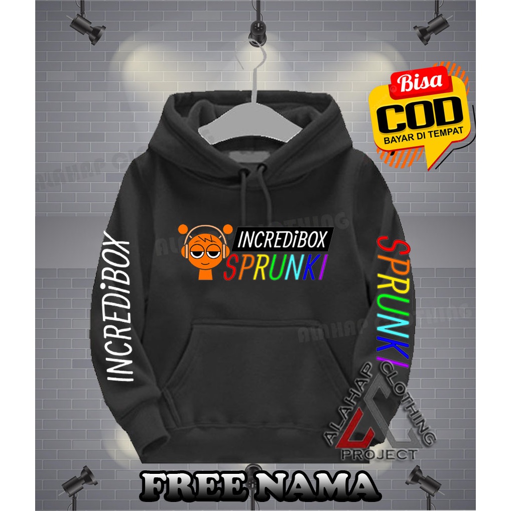Sprunki INCREDIBOX ALL Children's hoodie Orange character Sprunki ...